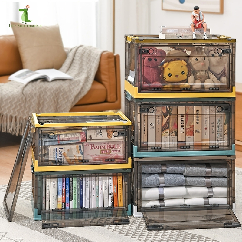 Jual Lipat Storage Box Transparant Container Box kotak Penyimpanan ...