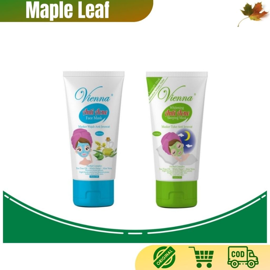 Jual Vienna Anti Acne Face Mask Tube 50ml | Shopee Indonesia