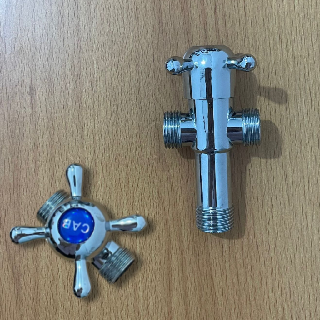 Jual STOP KRAN DOUBLE TIPE BALING / KRAN T JET SHOWER BIDET / KERAN T ...