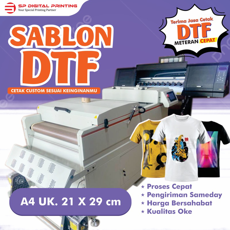 Jual Cetak DTF Murah ukuran A4 | Shopee Indonesia
