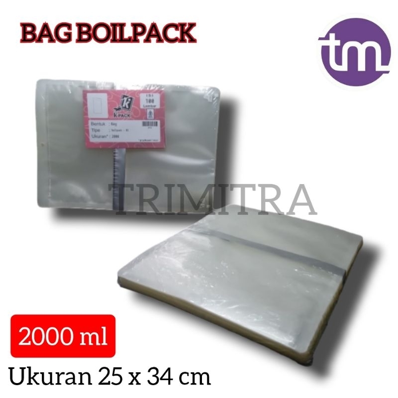 Jual BAG BOIL 2KG BOILPACK 2000 PLASTIK KEMASAN TAHAN PANAS REBUS FROZEN FOOD KPACK | Shopee ...