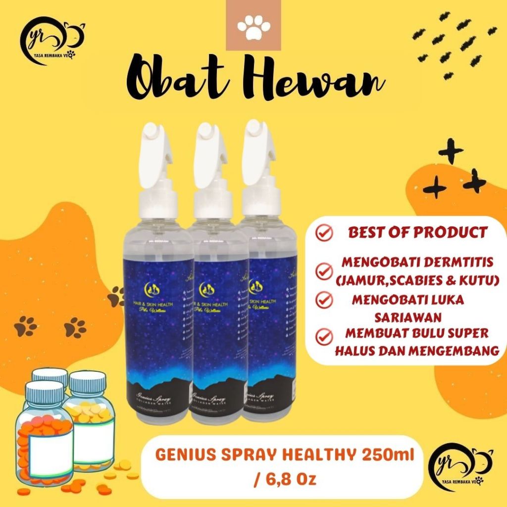 Jual GENIUS SPRAY 250 ml - Obat Jamur Luka Luar dan Sariawan pada ...