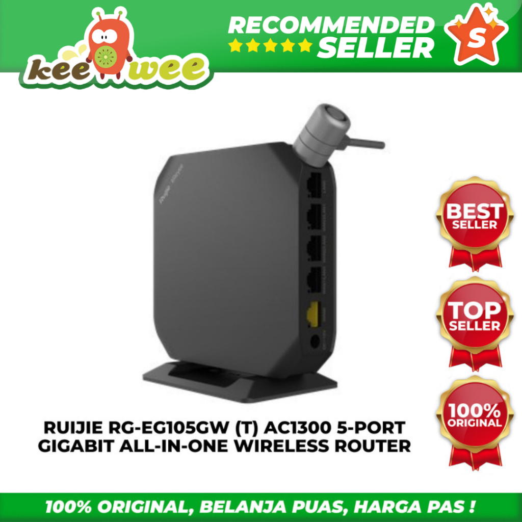 Jual RUIJIE RG-EG105GW (T) AC1300 5-PORT GIGABIT ALL-IN-ONE WIRELESS ROUTER | Shopee Indonesia