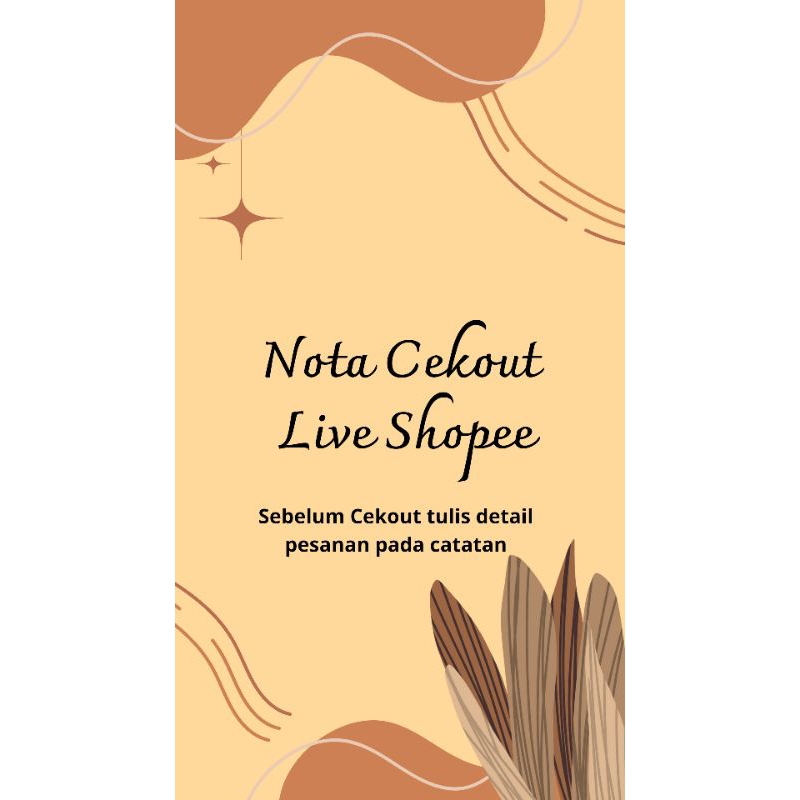 Jual Nota Live Shopee | Shopee Indonesia