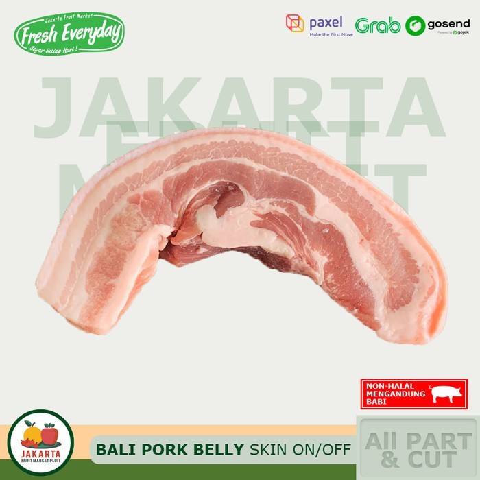 Jual PORK BELLY SKIN OFF ALL CUT PART / STEAK / BBQ / Yakiniku ...
