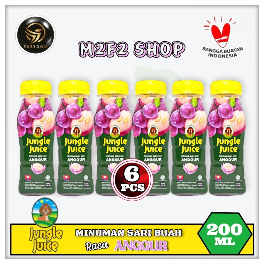 Jual Diamond Jungle Juice Grape | Jus Anggur Botol Pet - 200 ml ...