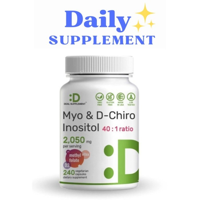Jual Deal Supplement Myo-Inositol & D-Chiro Inositol 2050 mg - 240 ...