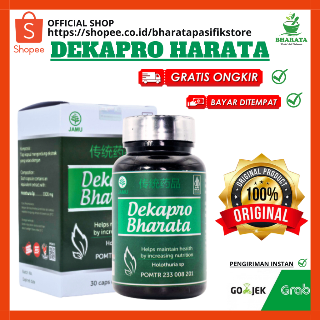 Jual Dekapro Bharata Obat Hernia, Varikokel & Turun Berok Kemasan 250g Isi 30 Kapsul @500mg 100% ...