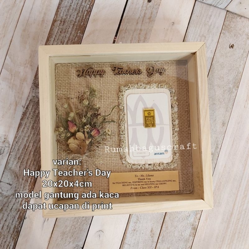 Jual frame logam mulia edisi Thank you Teacher | Shopee Indonesia