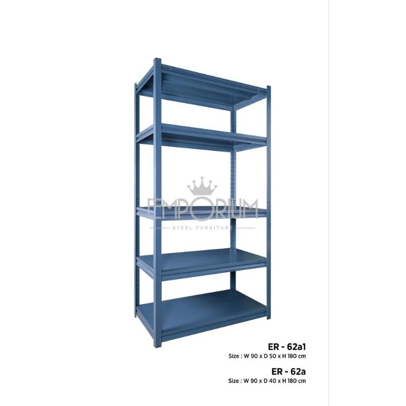 Jual Rak Barang/Rak Buku/Rak Besi Serbaguna Emporium ER 62A1 | Shopee ...