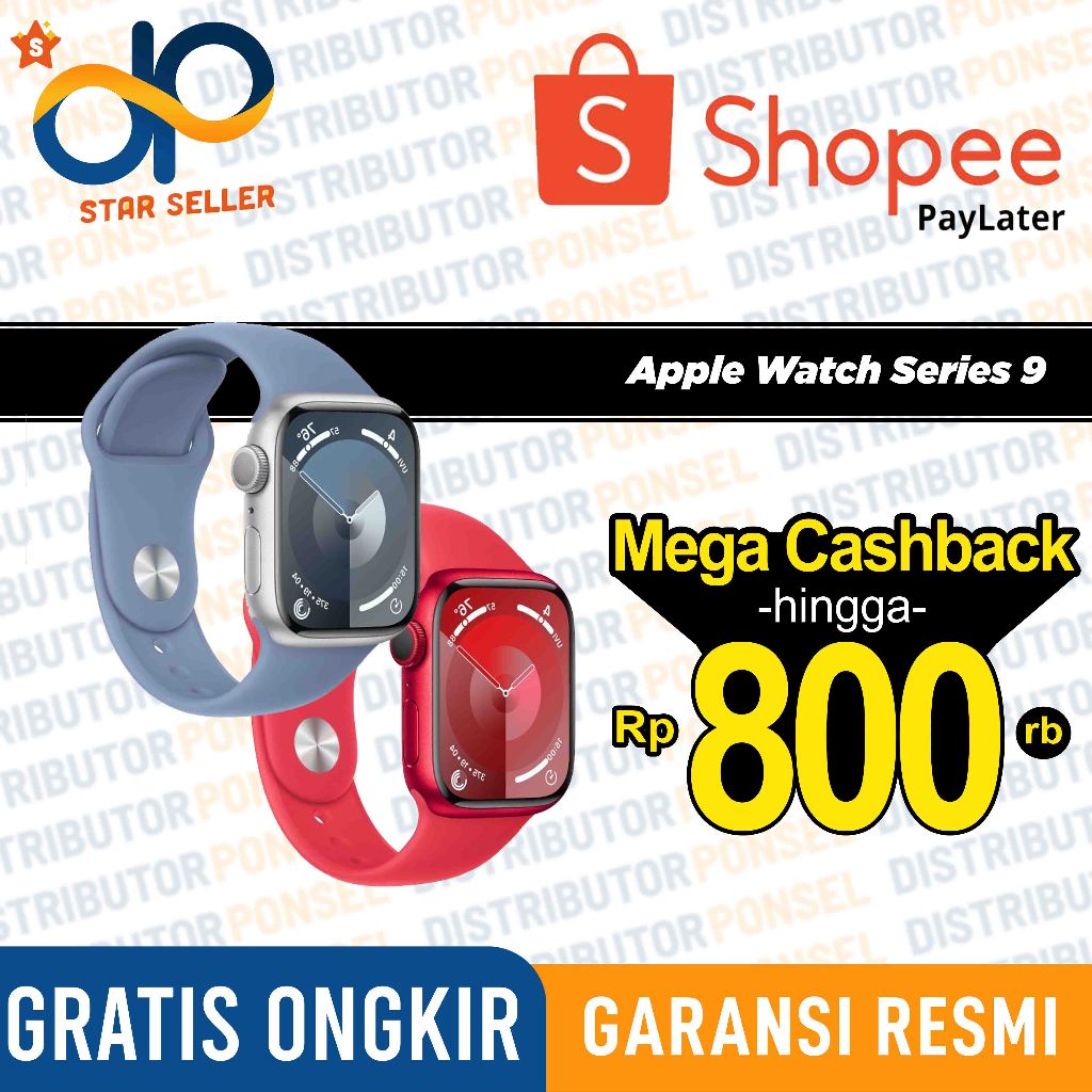 Jual Apple Watch Series 9 2023 41mm 45mm Silver Midnight Starlight Pink ...