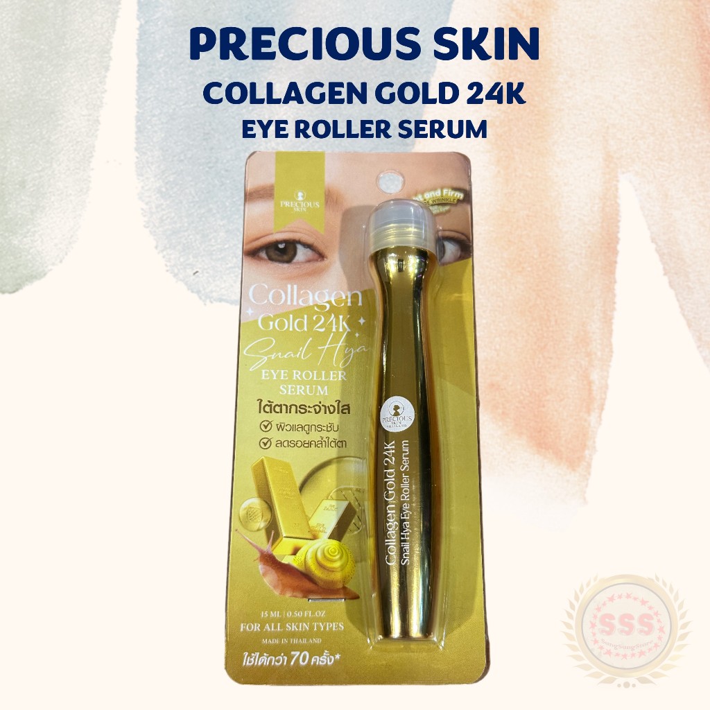 Jual PRECIOUS SKIN Eye Roller Serum Collagen Gold 24K Serum Mata ...