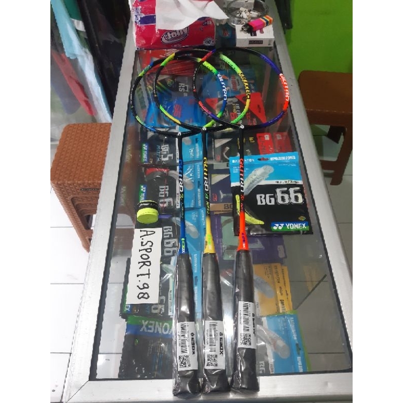 Jual RAKET BADMINTON ORIGINAL EBOX GLITRO 72 GRAM PLUS BG66 | Shopee ...