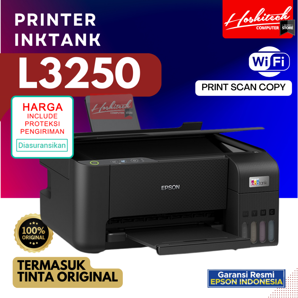 Jual PRINTER EPSON L3250 L 3250 ECOTANK ALL IN ONE WIFI WIRELESS ORIGINAL INK | Shopee Indonesia