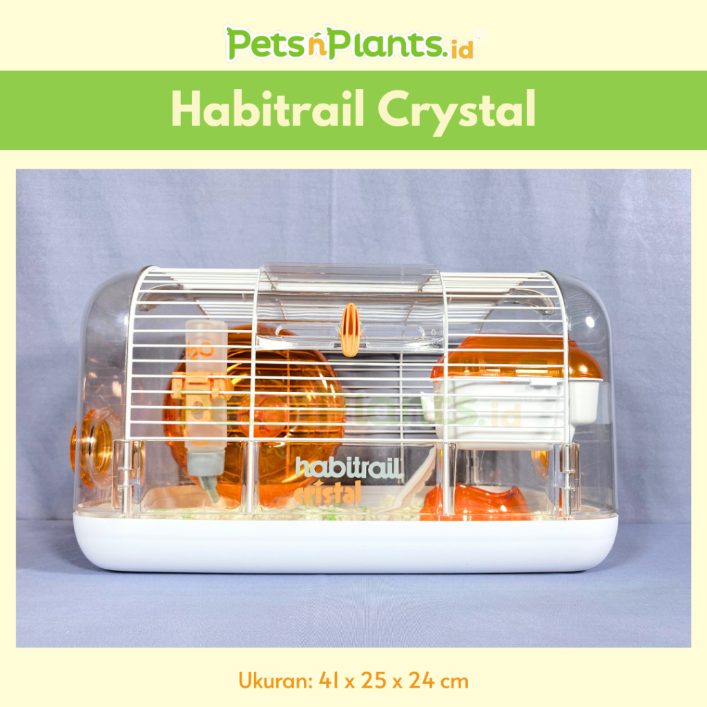 Jual Kandang Hamster Habitrail Cristal PetsNPlants.id 41x25x24cm ...