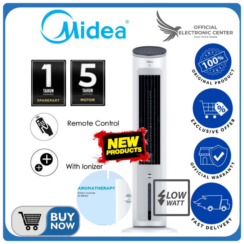 Jual MIDEA AIR COOLER MAC 400R0APW MAC400R0APW 3in1 EVAPORATIVE COOLER ...