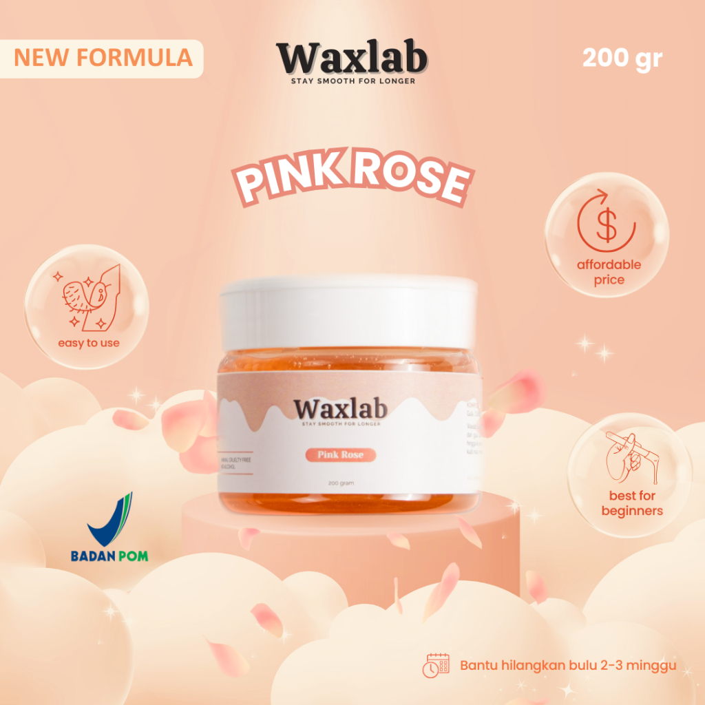 Jual Waxlab - Pink Rose Sugar Waxing Kit 200gram | Shopee Indonesia