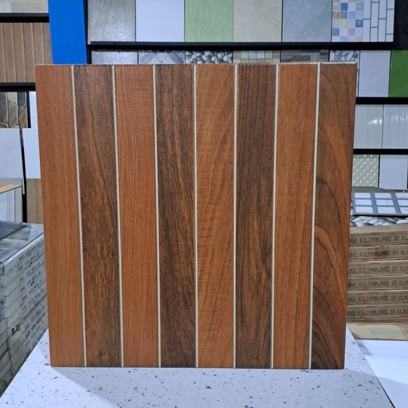 Jual Keramik Lantai Kayu Parkit / Keramik Teras / Keramik Dapur ...