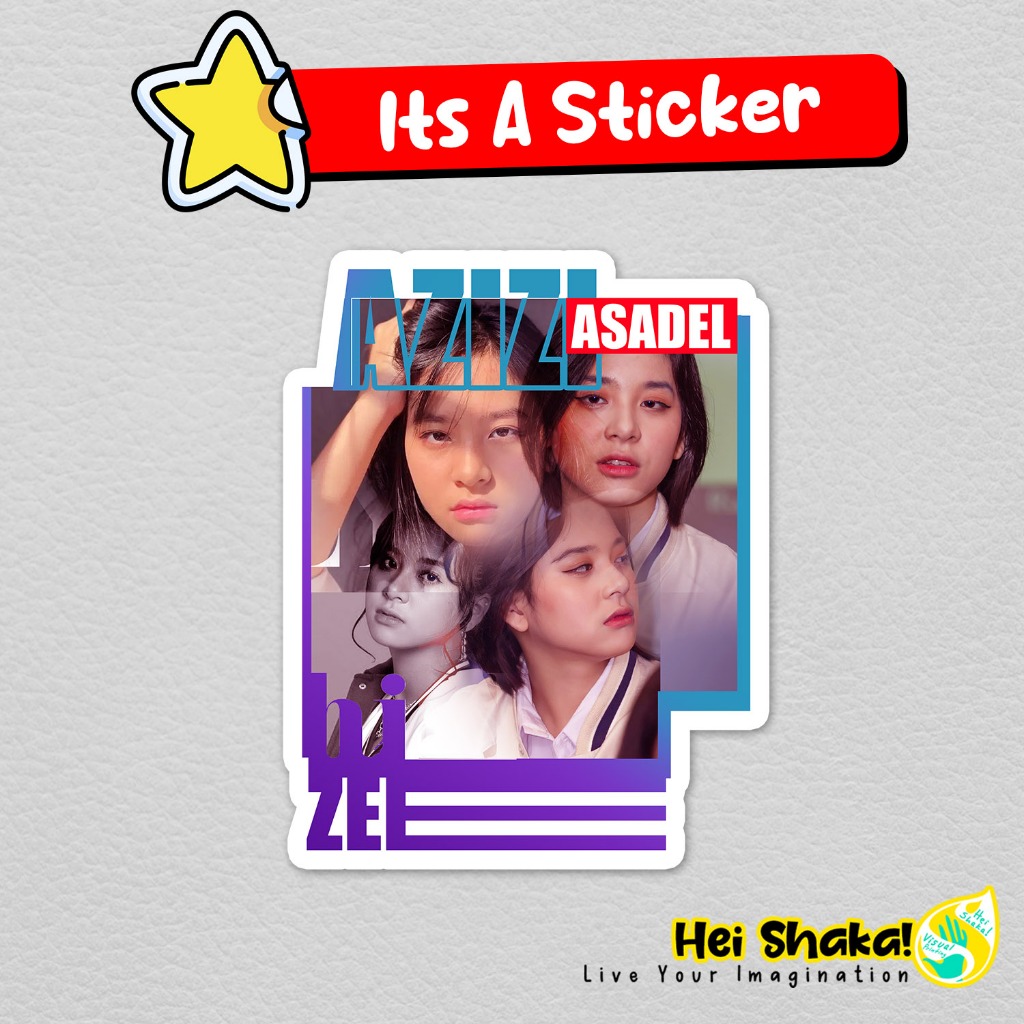 Jual Stiker Azizi Asadel Zee JKT48 Sticker WOTA VVOTA Idol Gruo Musik ...
