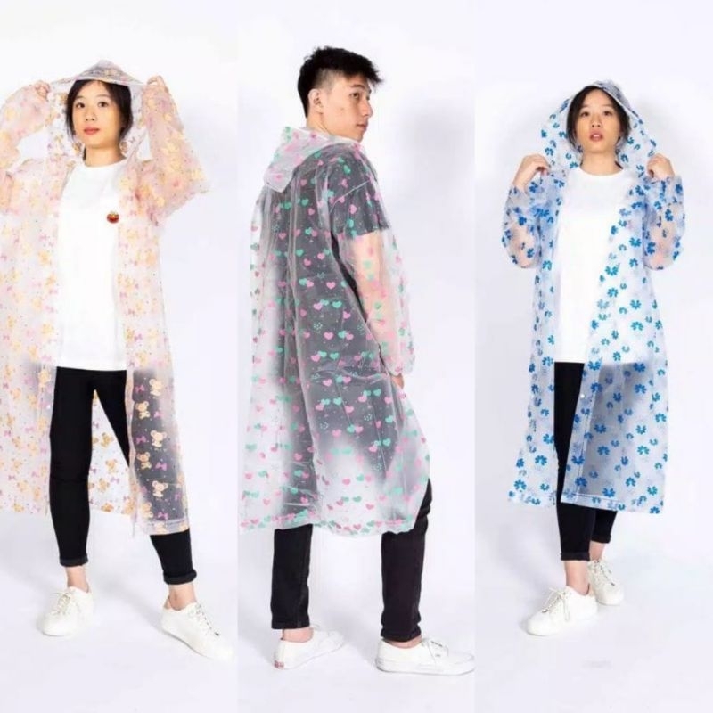 Jual Mantel Hujan Wanita Pria / Jas hujan Dewasa / jas Hujan Anak Model ...