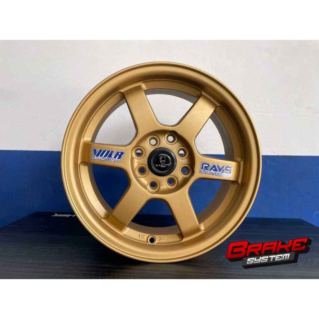 Jual VELG RACING TE37 R15 PCD 4X100-114,3 BUAT MOBIL JAZZ, YARIS, CALYA ...