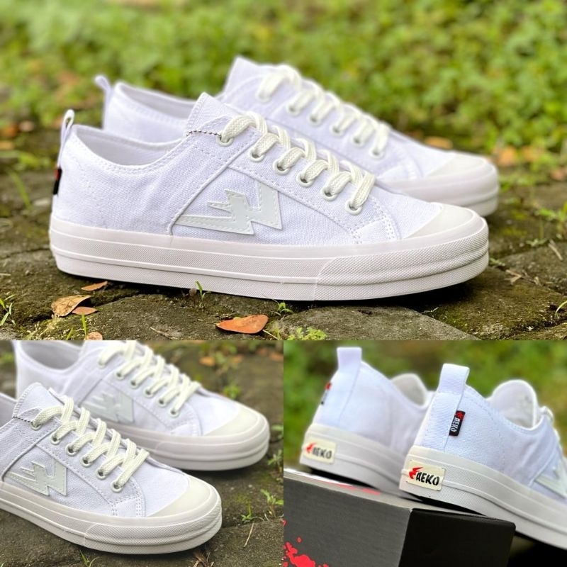 Jual Sepatu Sneakers Pria Wanita Aekoshoes Two Years Fullwhite Original Produk Lokal Indonesia ...