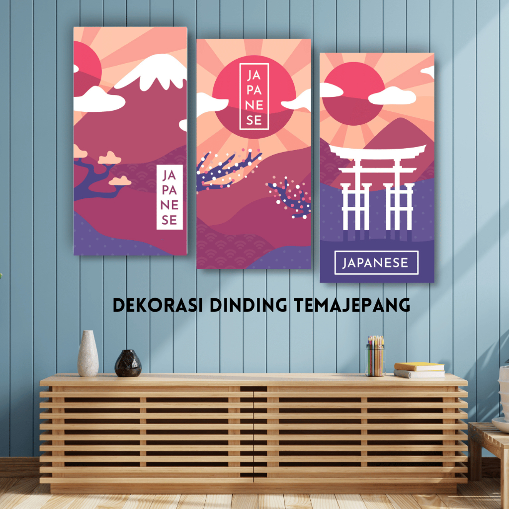 Jual Japan Culture Hiasan dinding Tema JEPANG / hiasan dinding bingkai MDF / DEKORASI DINDING ...