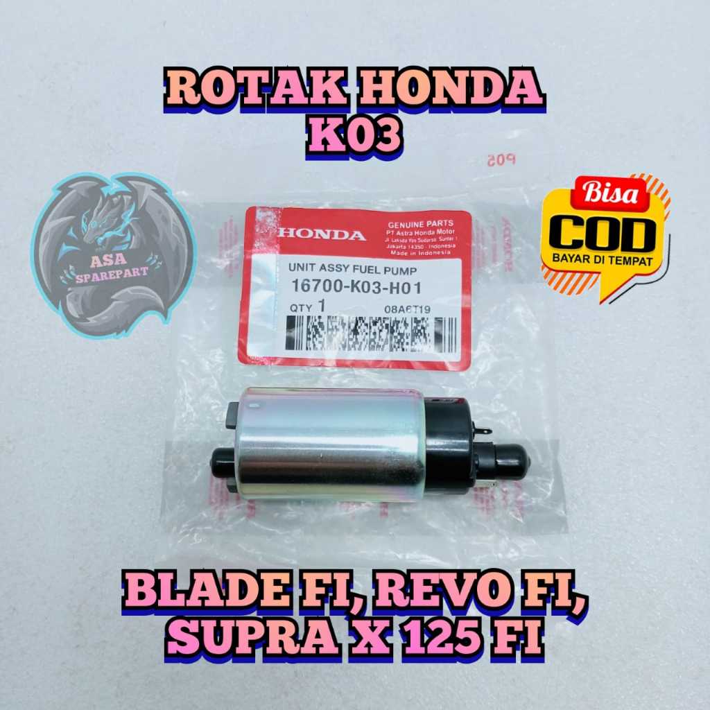 Jual ROTAK ASLI ORIGINAL HONDA AHM K03 UNTUK MOTOR Honda Revo X FI ...