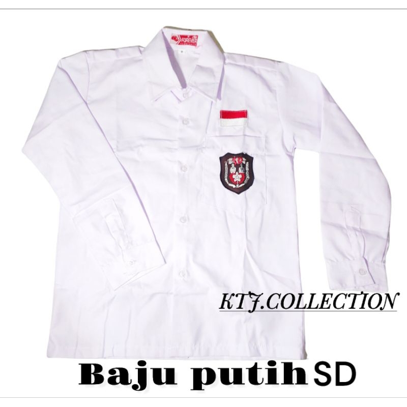 Jual Baju putih seragam sekolah sd lengan panjang size 7-16 kemeja ... Jual Baju putih seragam sekolah sd lengan panjang size 7-16 kemeja ...