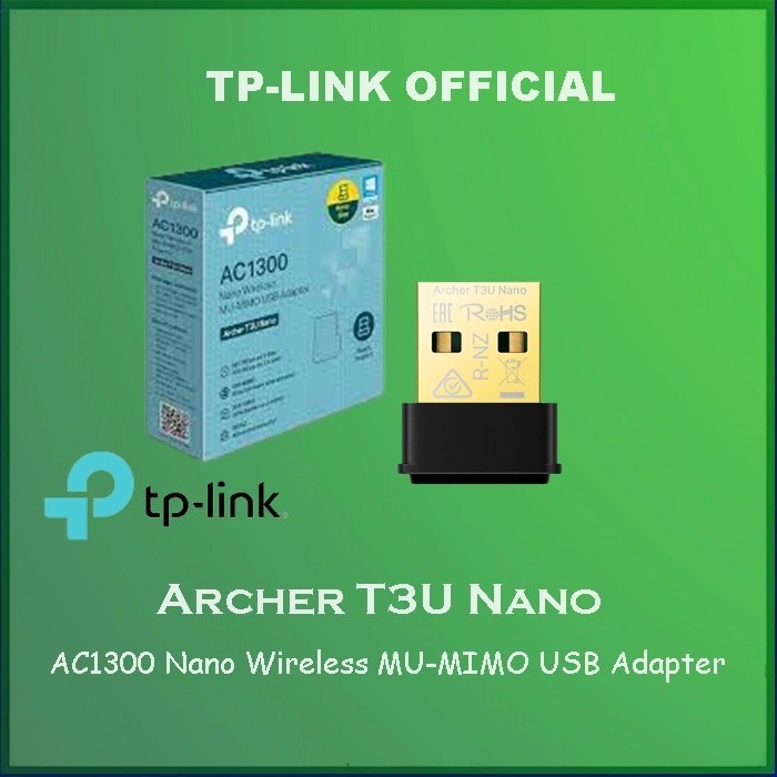 Jual TP-LINK Archer T3U Nano AC1300 Nano Wireless MU-MIMO USB Adapter ...