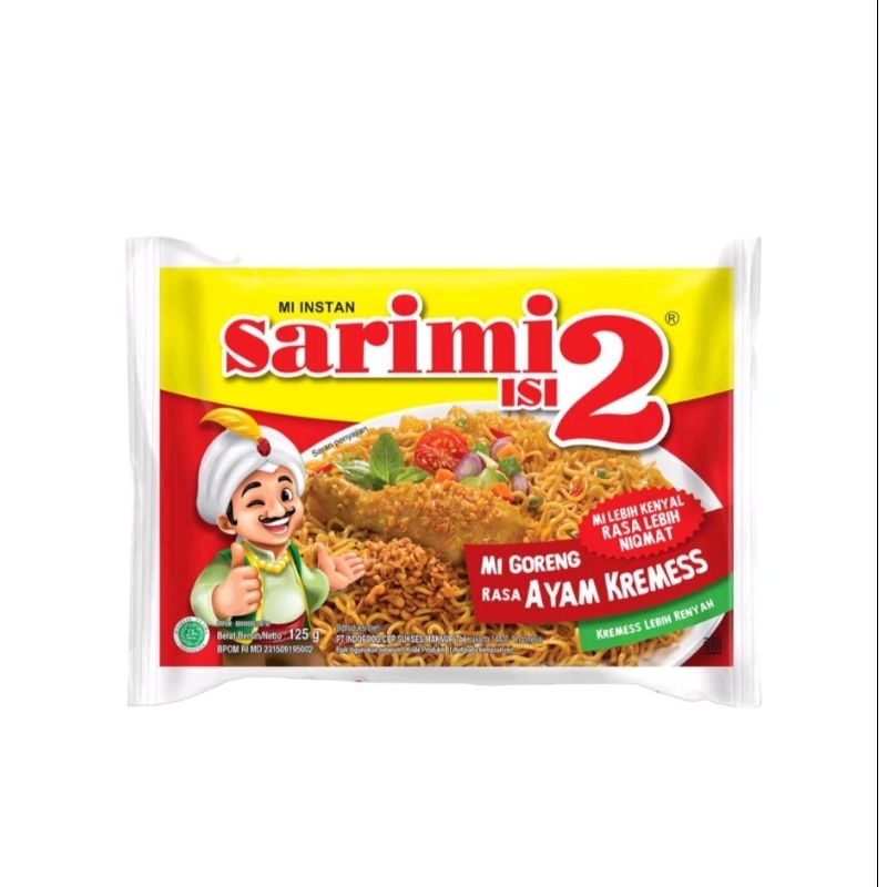 Jual Sarimi Isi 2 Mie Instan Goreng Ayam Kremes 125g | Shopee Indonesia
