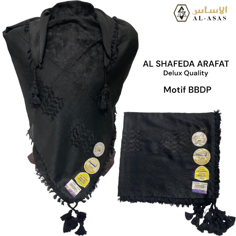 Jual AL ASAS Sorban segi empat kuncir hitam polos dan putih polos ...