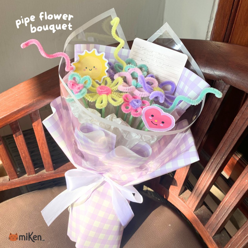 Jual PIPE CLEANER BOUQUET | BUKET KAWAT BULU | BUKET MERCY | MERCY ...