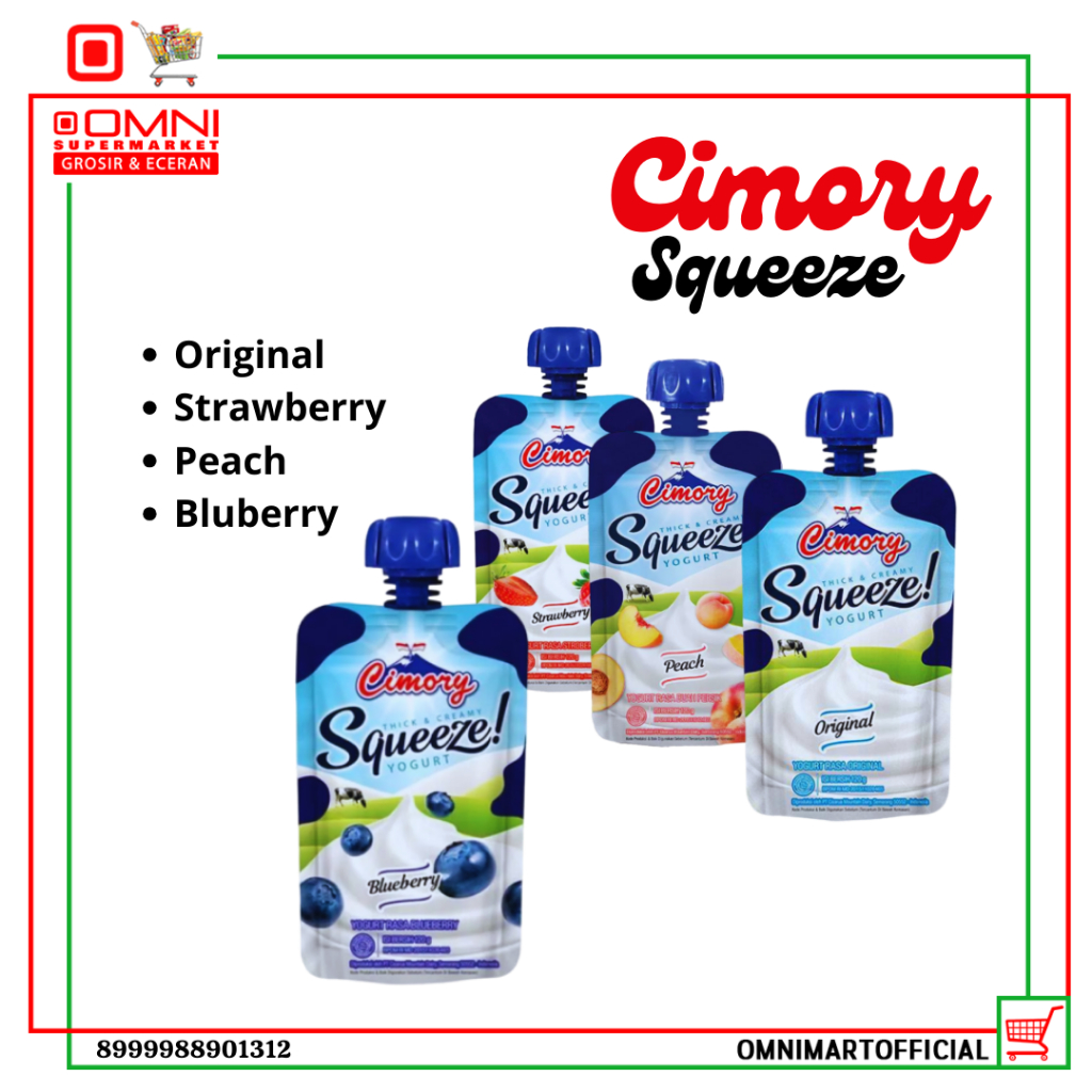 Jual Cimory Yogurt Squeeze All Variant 120 gr Pouch | Shopee Indonesia