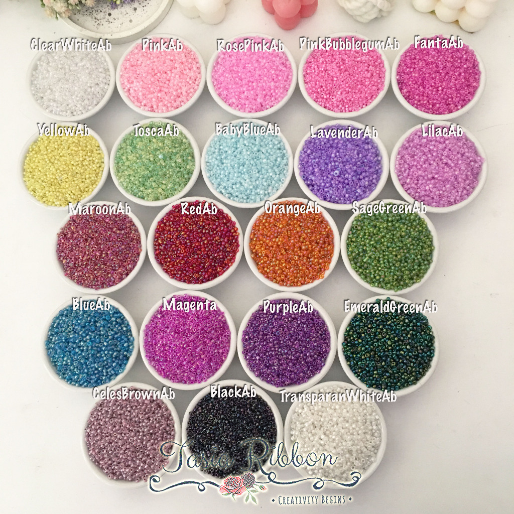 Jual Mote Payet Pasir TRANSPARAN AB 8/0 (NEW) | Shopee Indonesia
