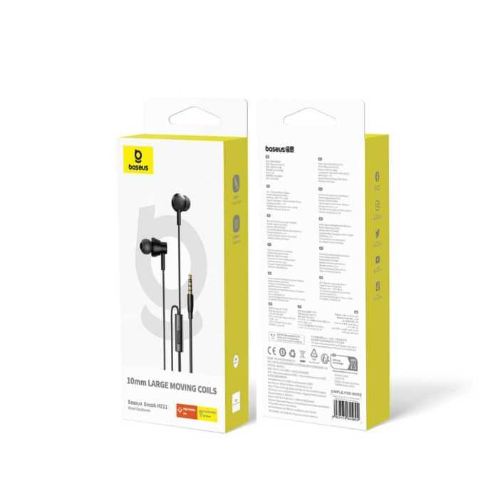 Jual B* Baseus Encok HZ11 Wired Earphone Audio Jack 3.5mm Headset with ...