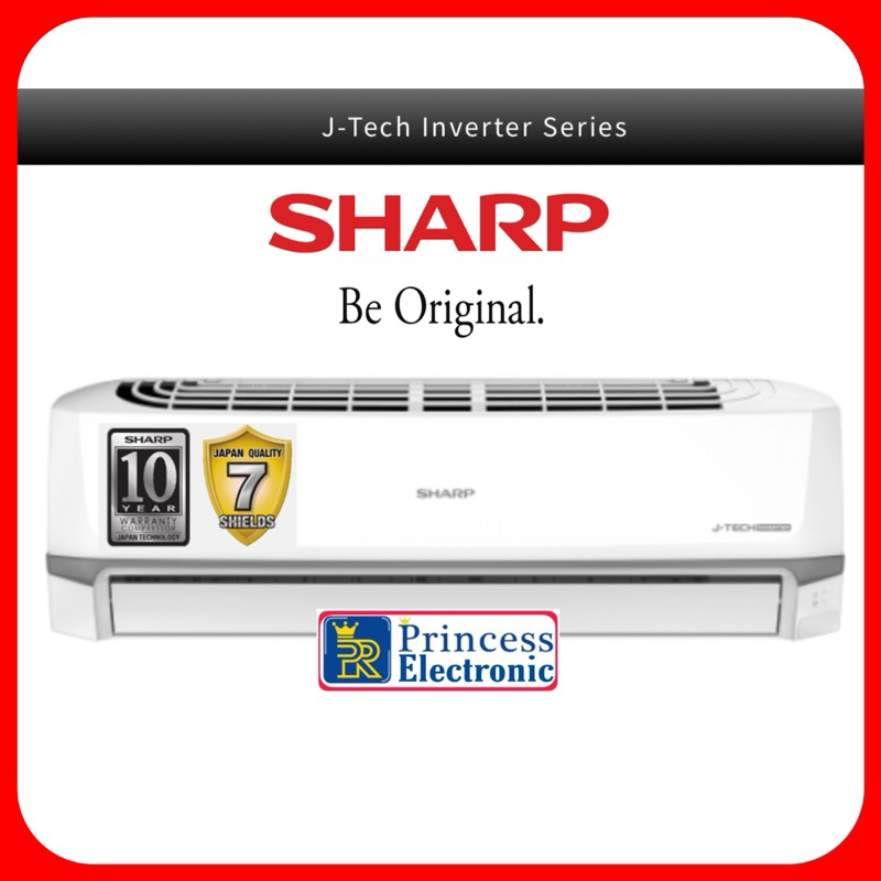 Jual AC SHARP 1 PK J TECH INVERTER AH X 10 ZY | Shopee Indonesia
