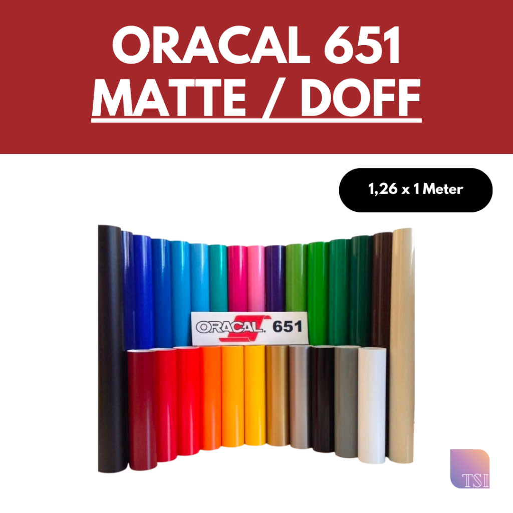 Jual Oracal Stiker Matte 651 Skotlet Warna Doff 1 Meter | Shopee Indonesia