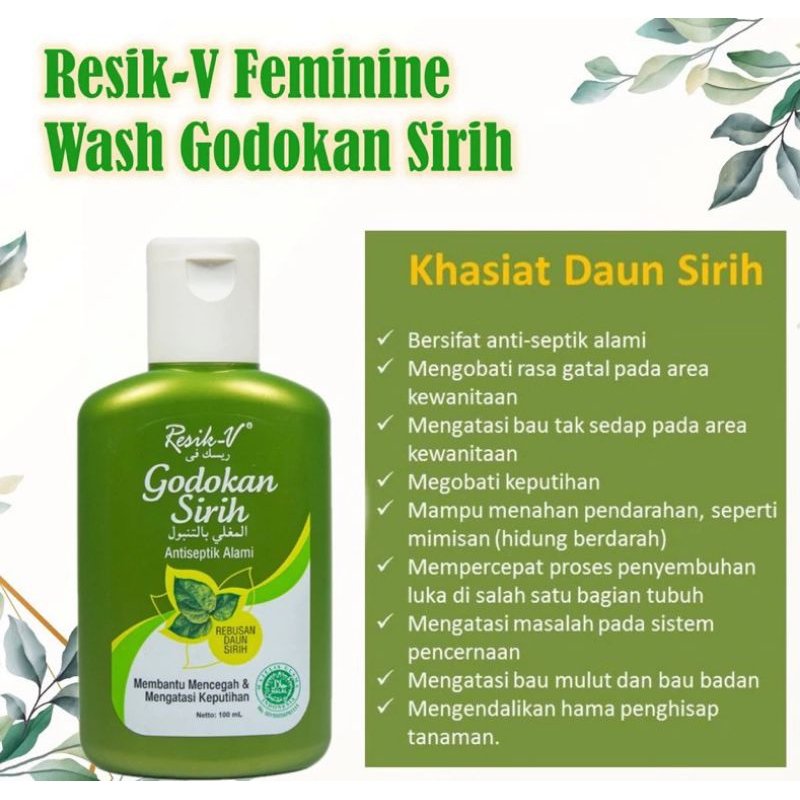 Jual RESIK V GODOKAN SIRIH 100ML | Shopee Indonesia