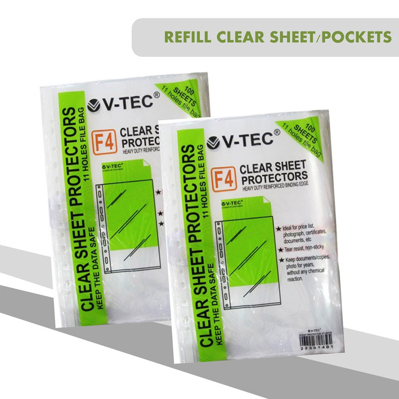 Jual V Tec sheet protector pelindung folio F4 | Shopee Indonesia