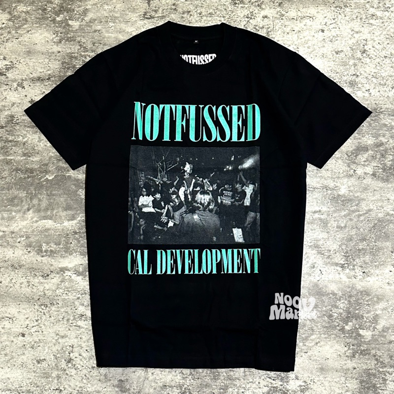 Jual NOT FUSSED X CAL - NOTHING TSHIRT - BLACK | Original Merchandise ...