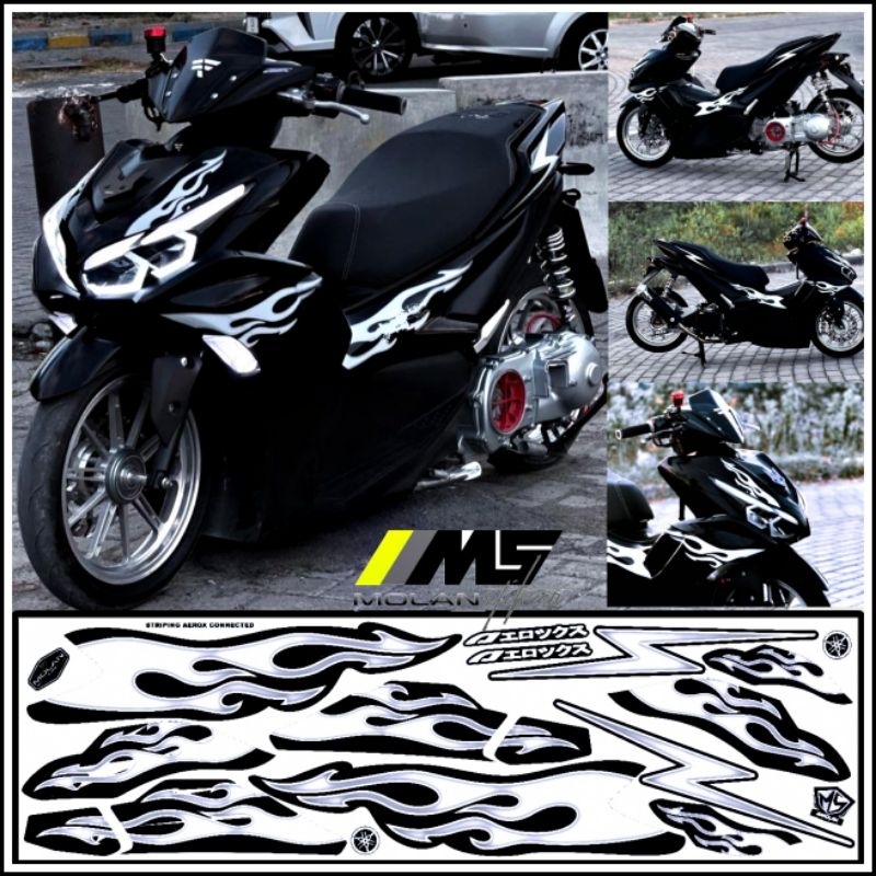 Jual Decal Sticker Striping Variasi Aerox New Api All New Aerox 155 ...