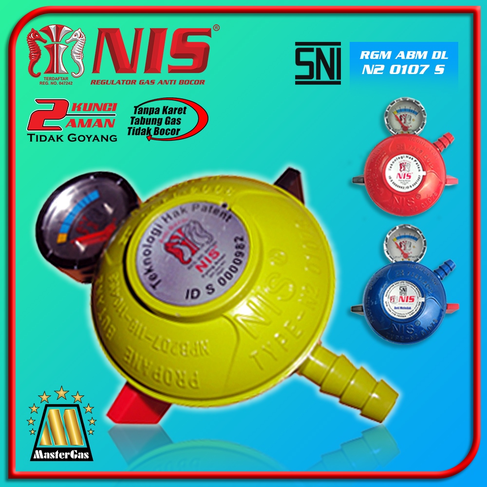 Jual REGULATOR GAS NIS METER TEKANAN RENDAH DUA PENGUNCI KNOP HITAM DAN ...