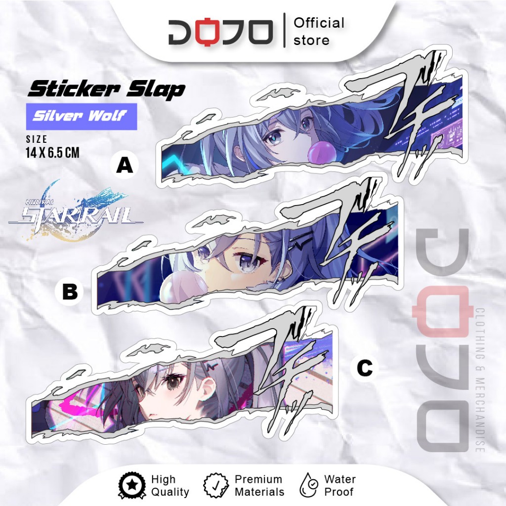 Jual Sticker VINYL anime Honkai Star Rail HSR sticker motor mobil ...