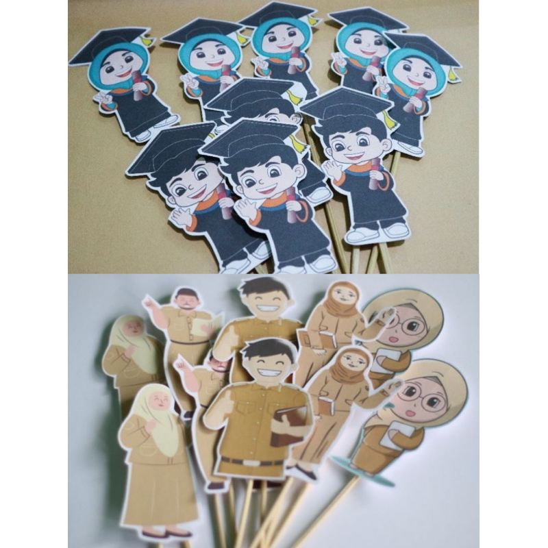 Jual Hiasan buket TOPPER Wisuda dan Guru | Shopee Indonesia