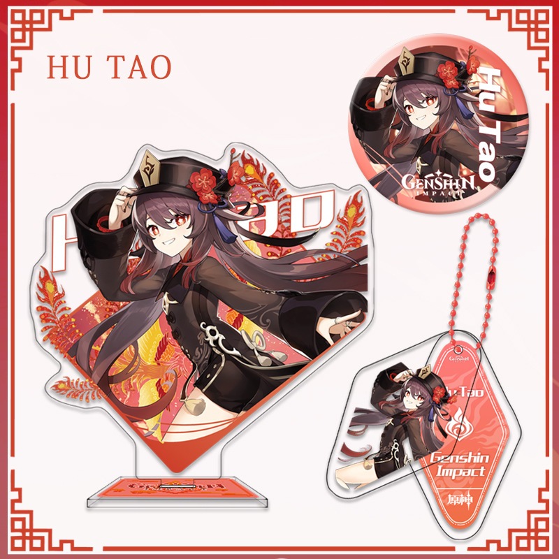 Jual Genshin Hutao standee maouse pad keychain poster all about hutao ...