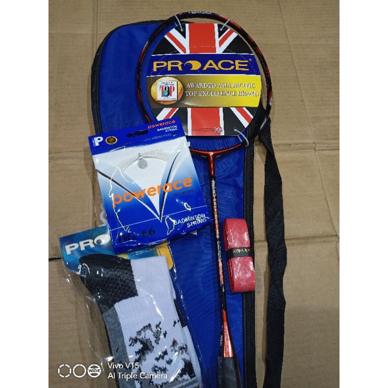 Jual Raket Badminton Pro Ace Sweet Spot 950 Original Full Set | Shopee ...