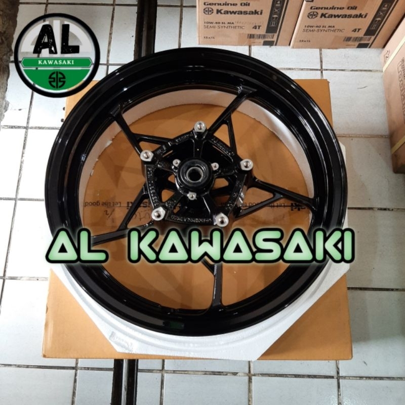Jual velg roda depan wheel assy double disc zx4 zx4r zx-4r zx4rr ...