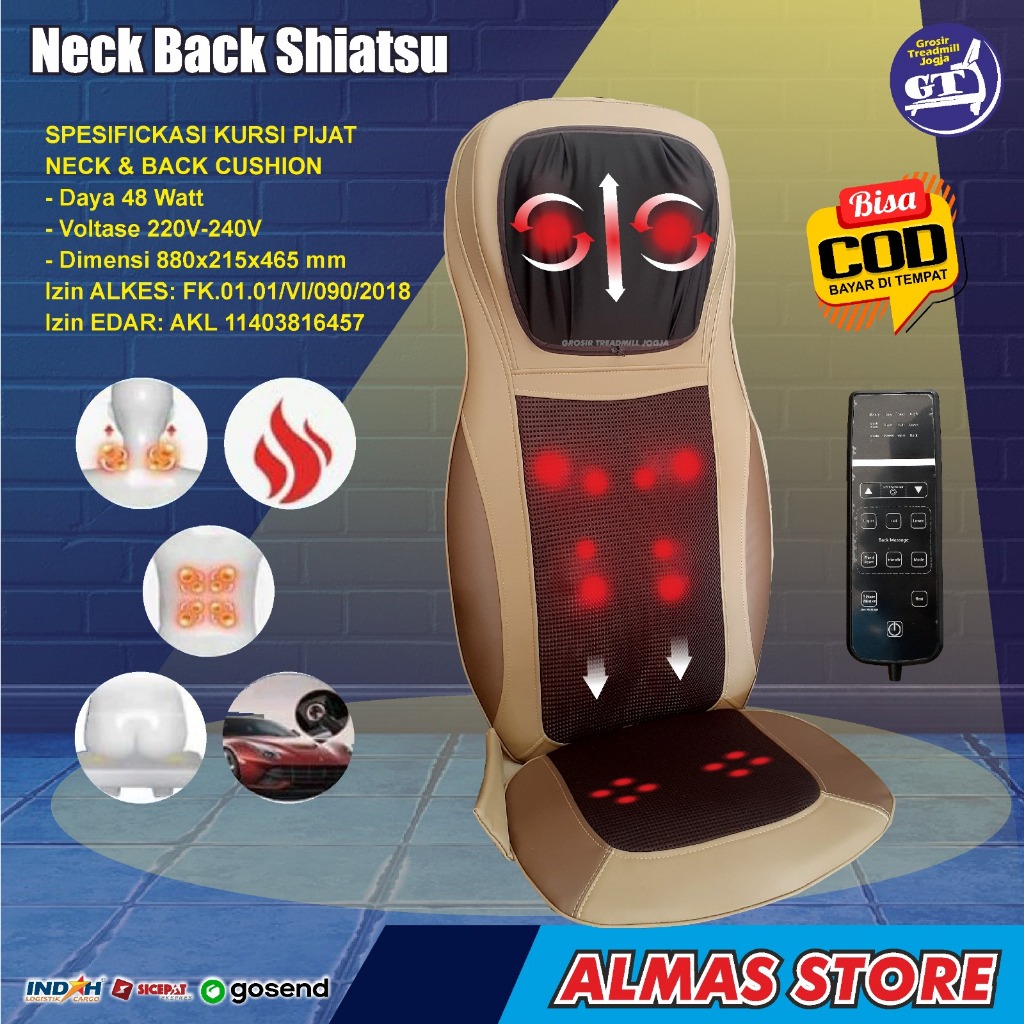 Jual Kursi Pijat Pijit Pijet Elektrik Listrik Punggung Mobil Alat ...