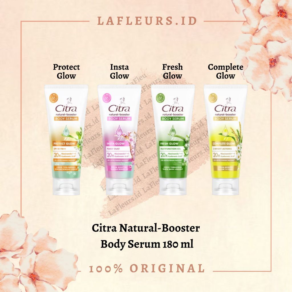 Jual Citra Natural Booster Body Serum 180ml Insta Glow Pearly Dust ...